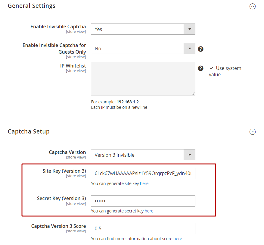 I get the 'No recaptcha token' error. What should I check? I get the 'No recaptcha token' error. What should I check?